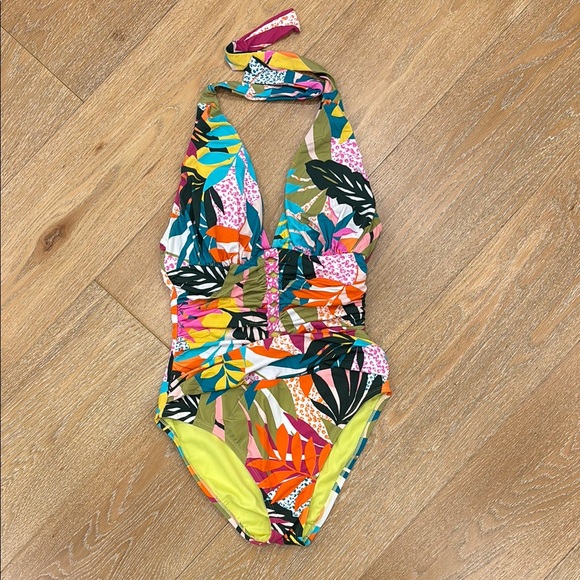 Bleu Rod Beattie | Swim | Nwt Bleu Rod Beattie Tropical Print Halter ...